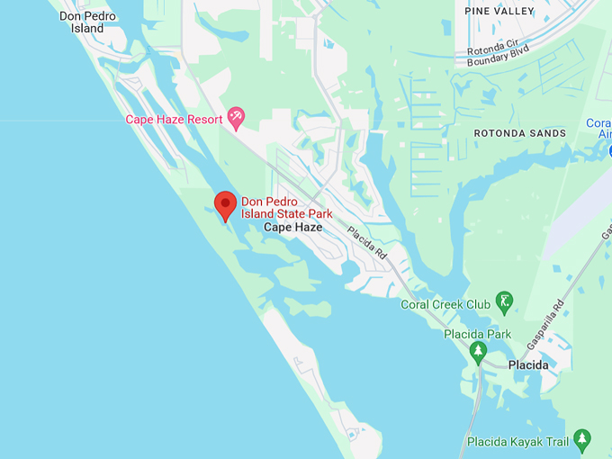 don pedro island state park 10 map