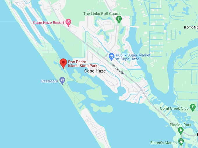 don pedro island state park 10 map