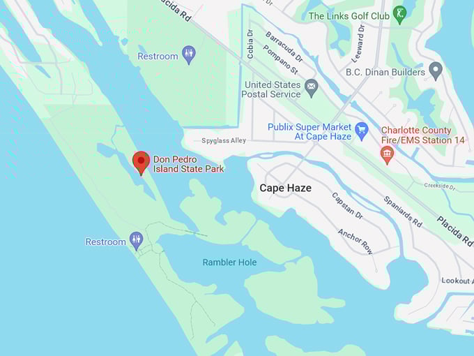 don pedro island state park 10 map