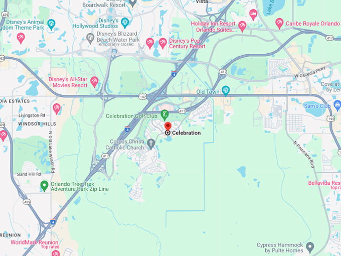 downtown celebration 10 map