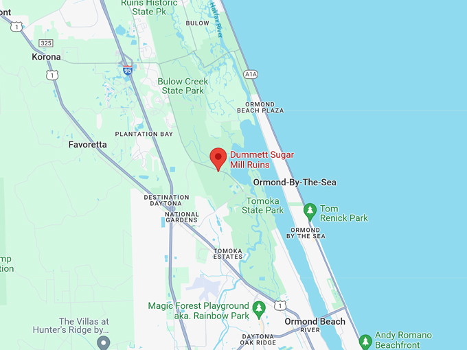 dummett sugar mill ruins 10 map