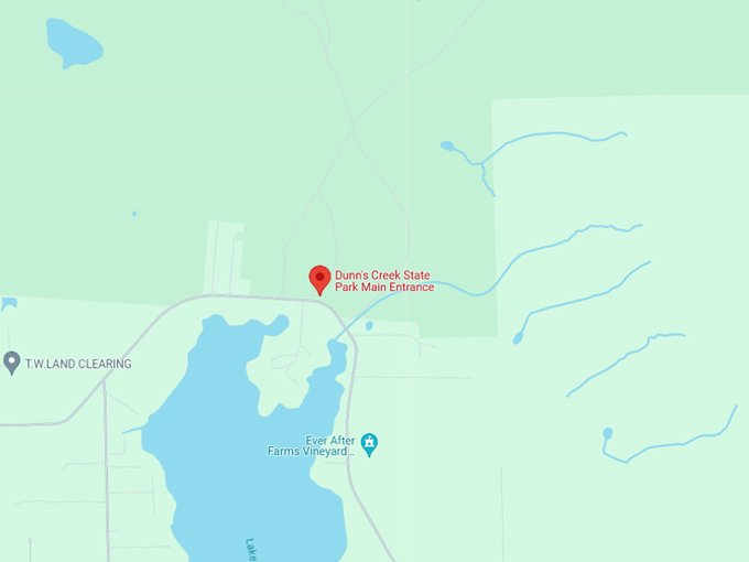 dunns creek state park 10 map