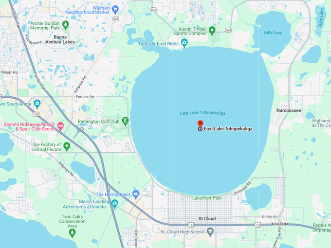 east lake toho 10 map