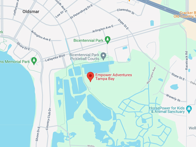 empower adventures tampa bay 10 map