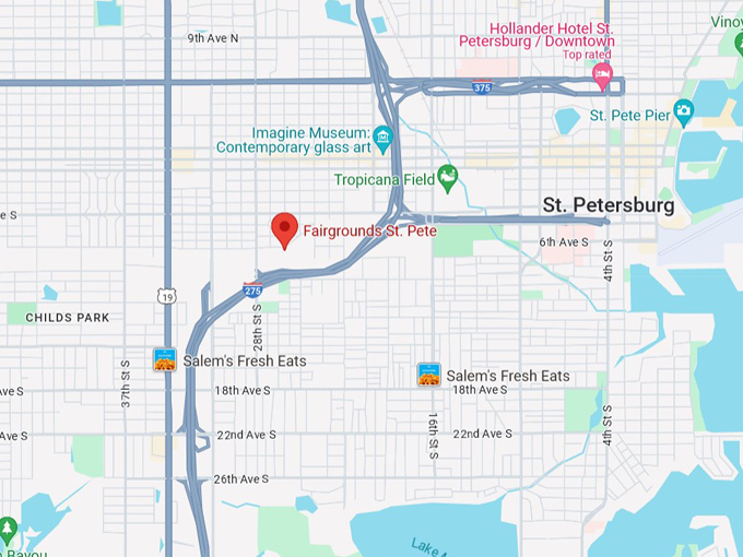 fairgrounds st. pete 10 map