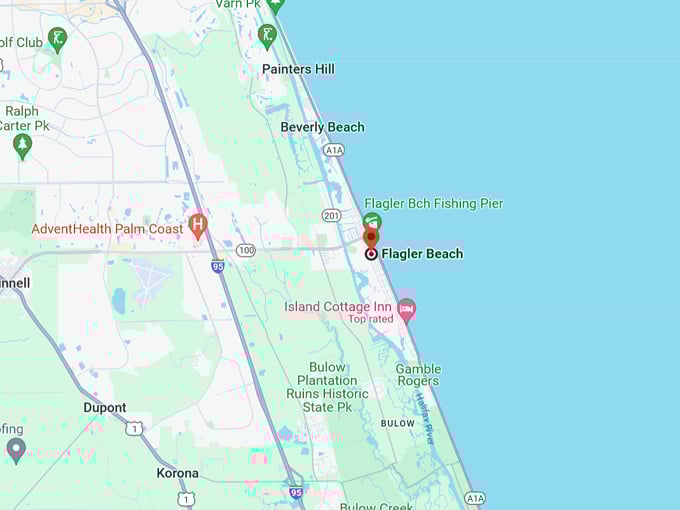 flagler beach 10 map