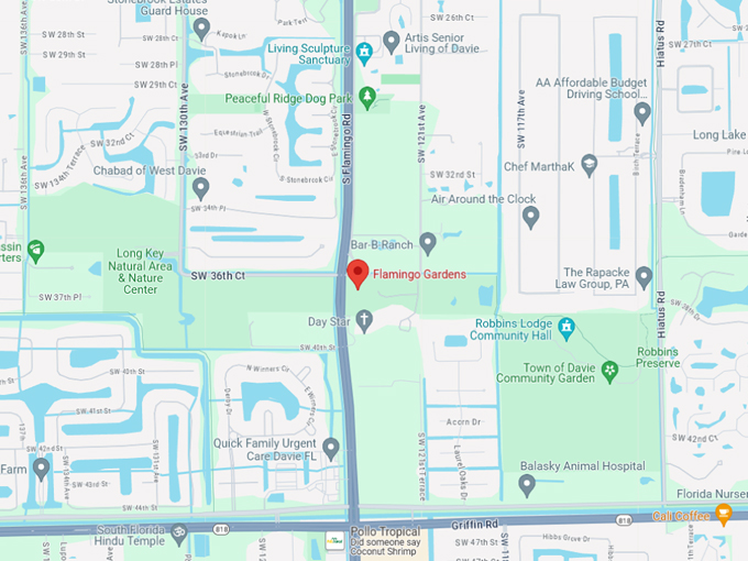 flamingo gardens 10 map