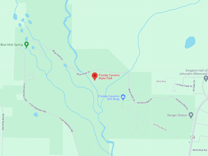 florida caverns state park 10 map