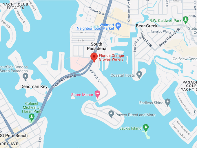 florida orange groves winery 10 map