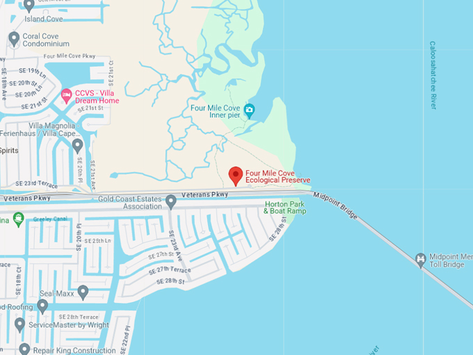 four mile cove ecological preserve 10 map