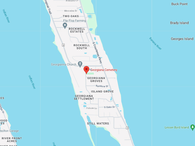 georgiana cemetery 10 map
