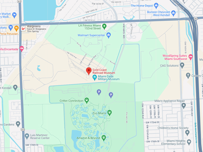 gold coast railroad museum 10 map