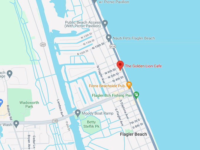 golden lion cafe 10 map