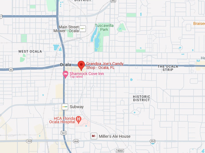 grandpa joes candy shop 10 map