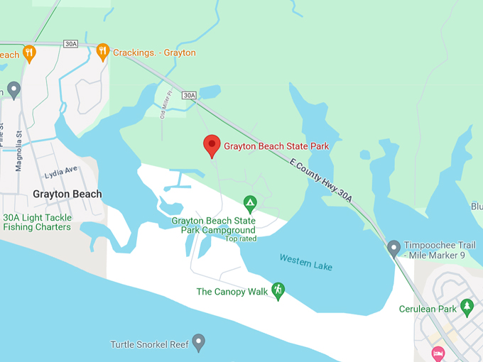 grayton beach state park 10 map