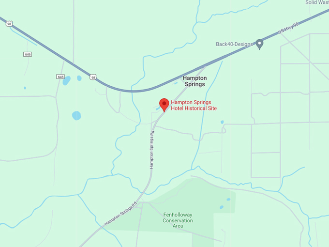 hampton springs hotel 10 map