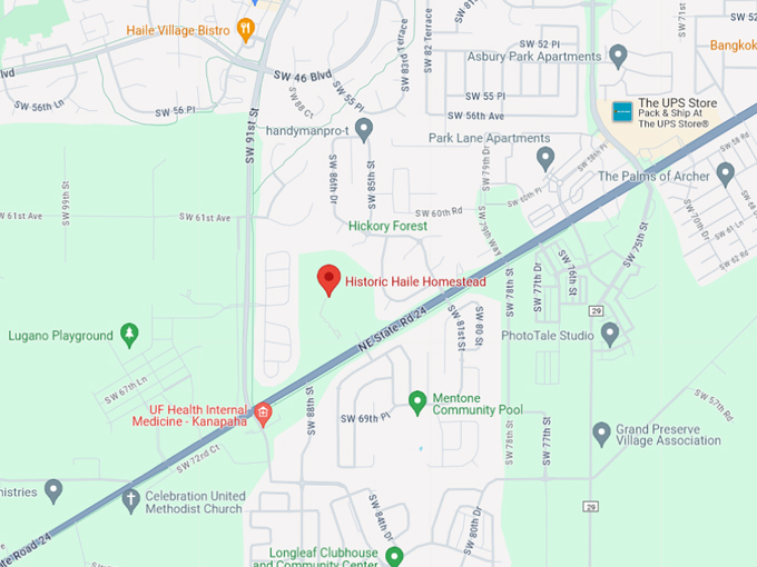 historic haile homestead 10 map