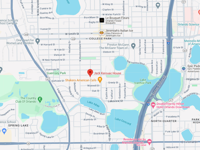 jack kerouac house 10 map