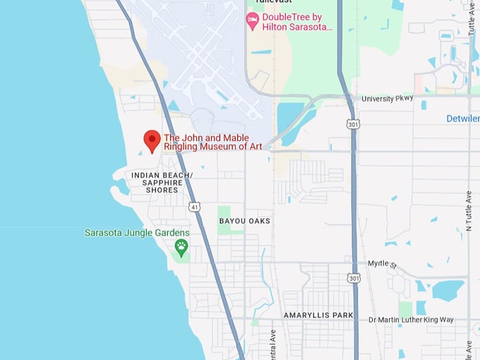 john and mable ringling museum of art 10 map