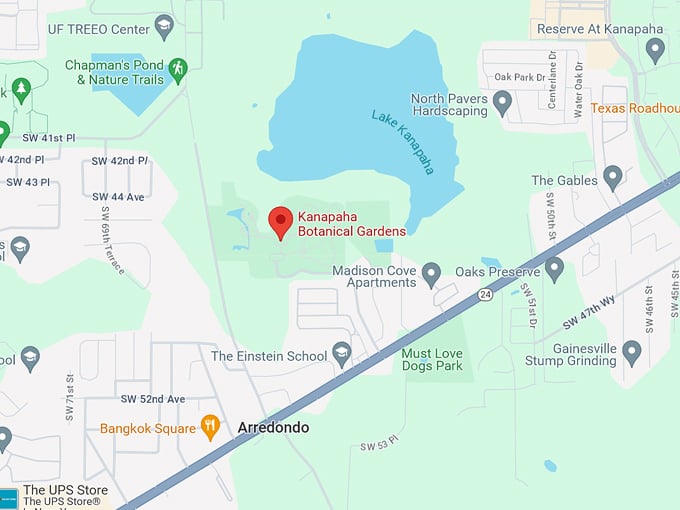 kanapaha botanical gardens 10 map