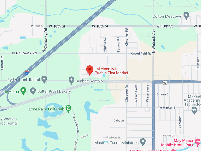 lakeland mi pueblo flea market 10 map