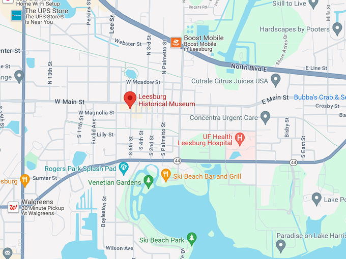 leesburg heritage museum 10 map