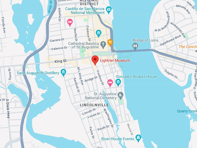 lightner museum 10 map