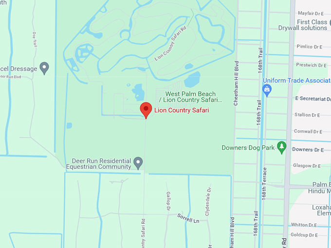 lion country safari 10 map