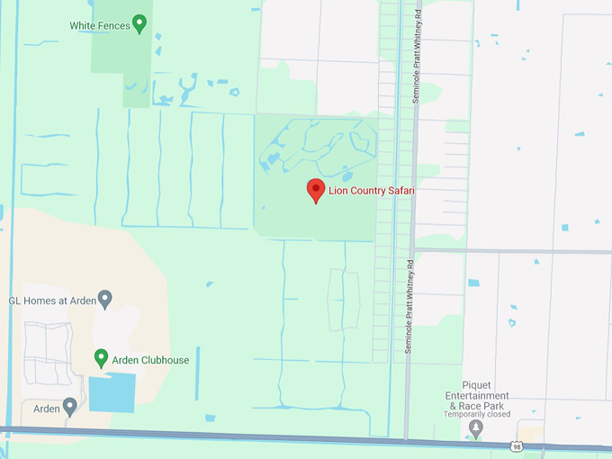 lion country safari 10 map