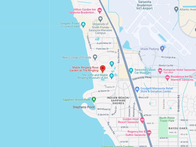 mable ringling rose garden at the ringling 10 map