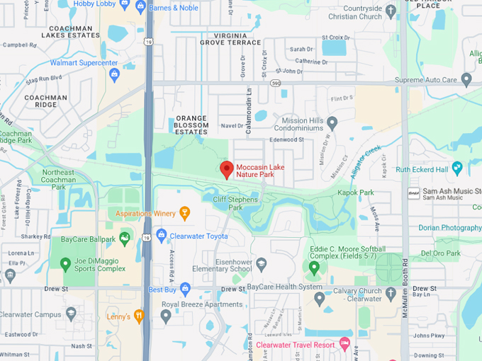 moccasin lake nature park 10 map