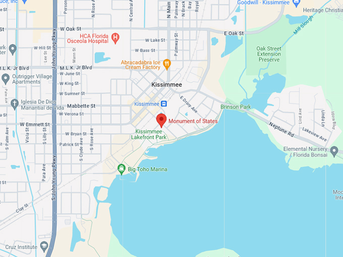 monument of states 10 map