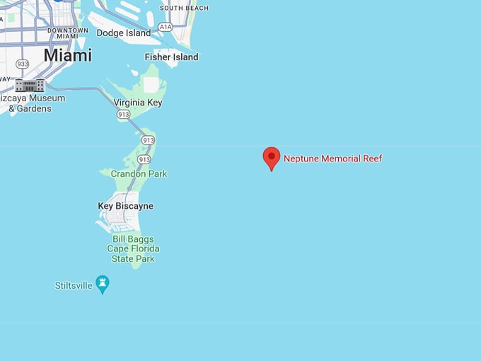 neptune memorial reef 10 map