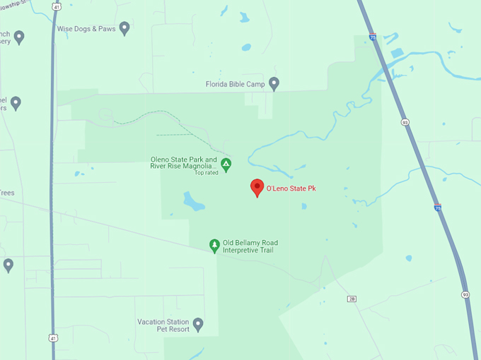 oleno state park 10 map