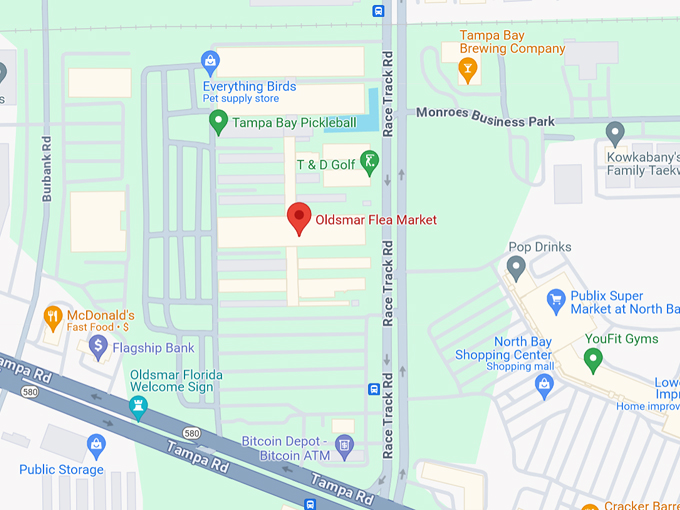 oldsmar flea market 10 map