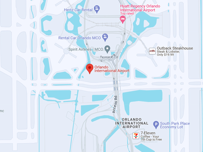 orlando international airport the traveler 10 map