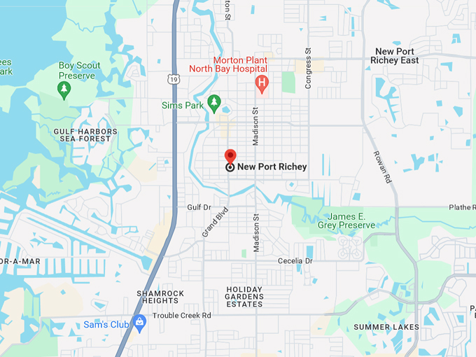 pasco county stilt houses 10 map