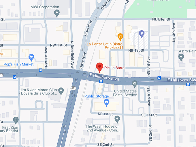 Pickle Barrel Deli 10 map