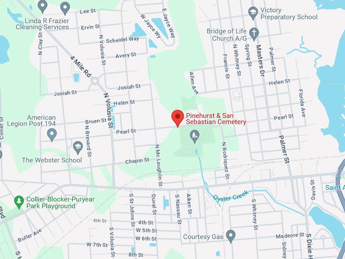 pinehurst and san sebastian cemeteries 10 map