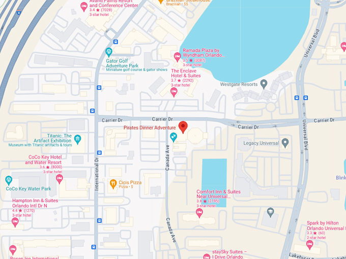 pirates dinner adventure 10 map