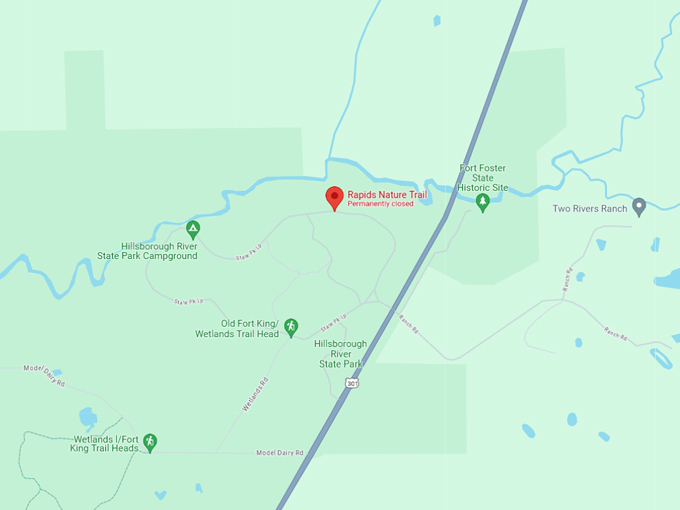 river rapids nature trail 10 map