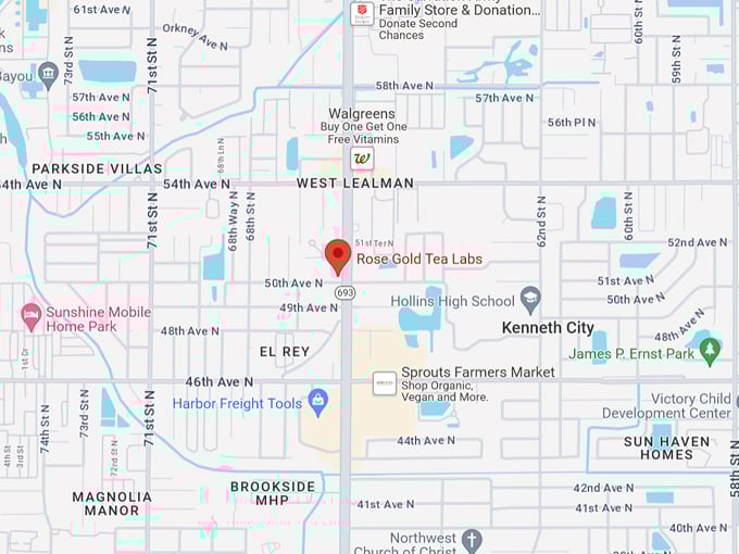 Rose Gold Tea Labs 10 map