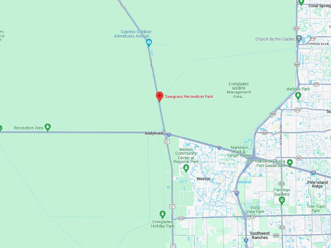 sawgrass recreation park 10 map 2