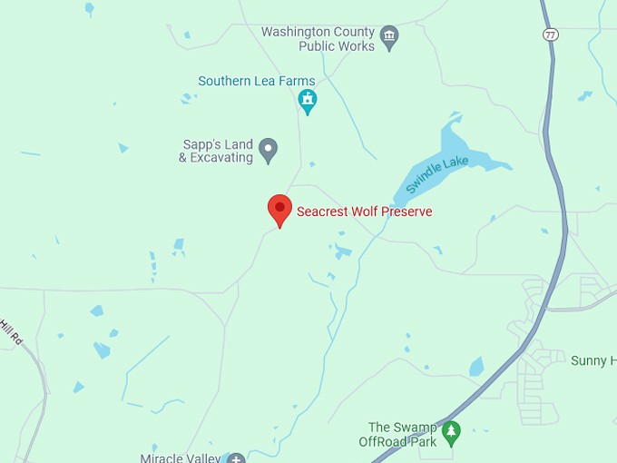 seacrest wolf preserve 10 map