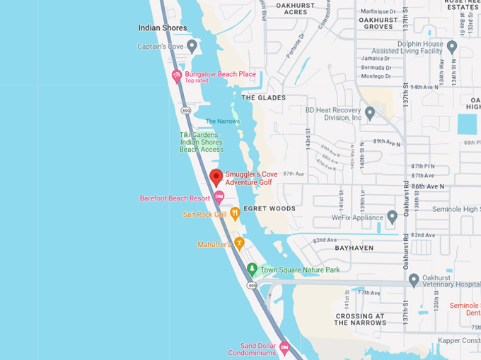 smugglers cove adventure golf 10 map