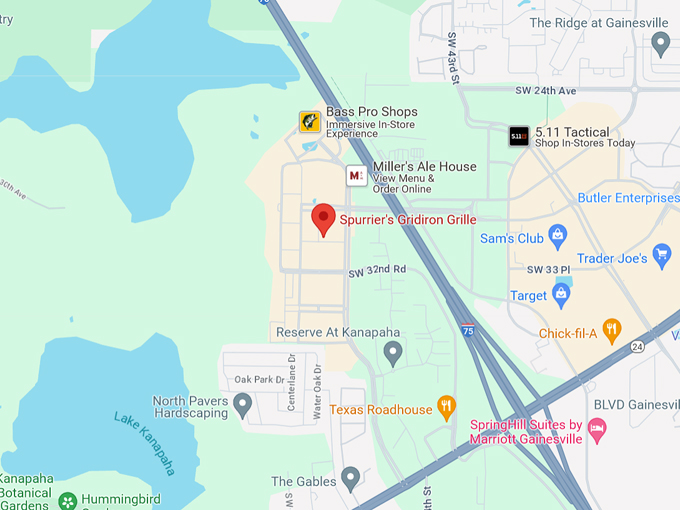 spurriers gridiron grille 10 map