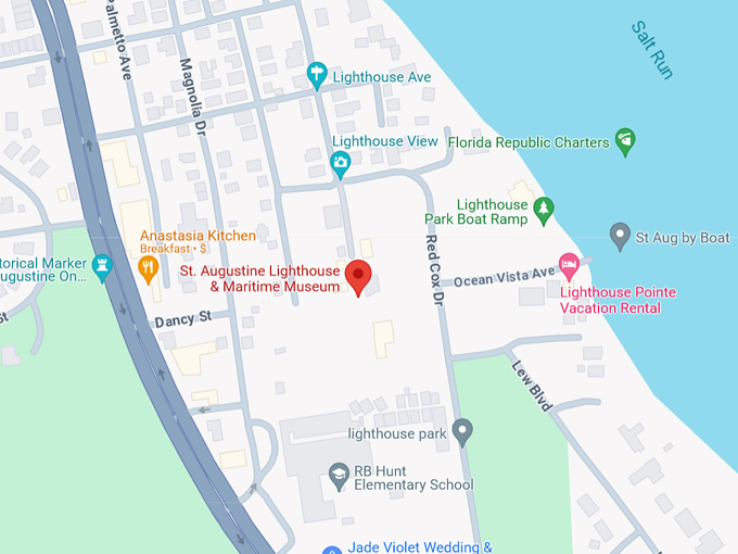 st. augustine lighthouse maritime museum 10 map