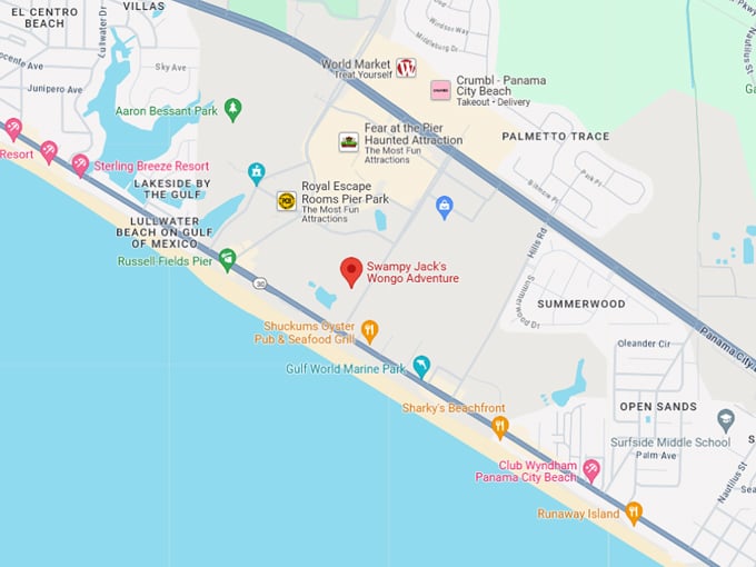 swampy jacks wongo adventure 10 map