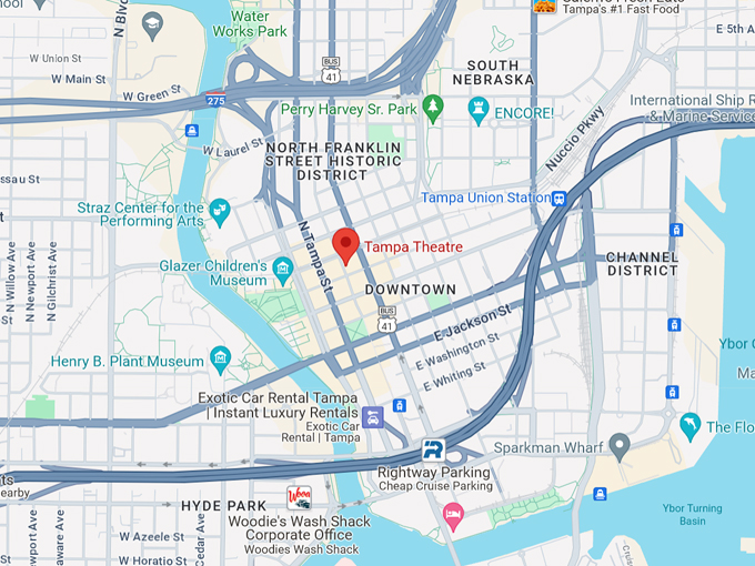 tampa theatre 10 map