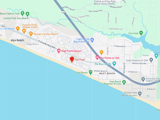 the pearl hotel 10 map